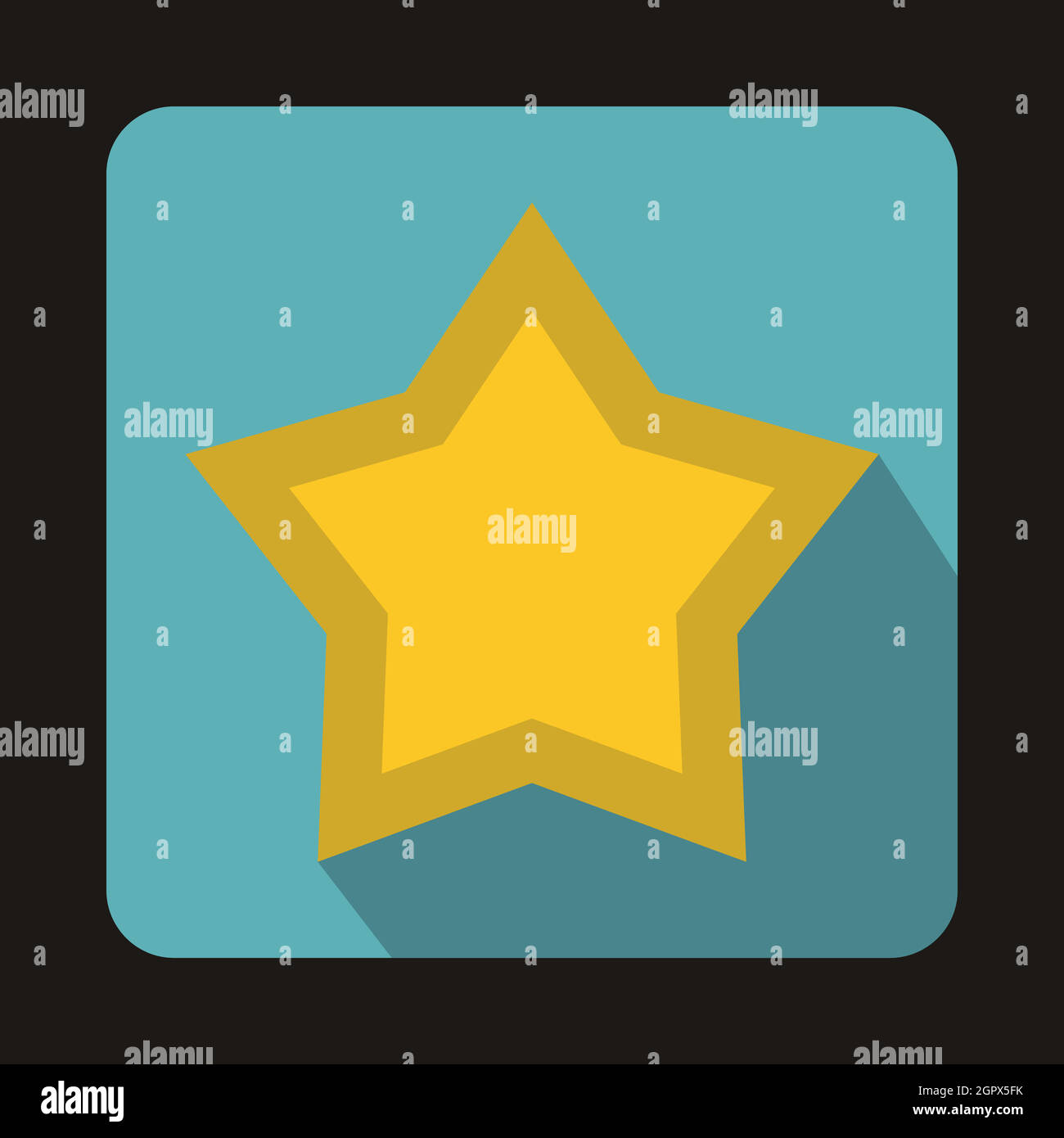 Star icon in flat style Stock Vector Image & Art - Alamy