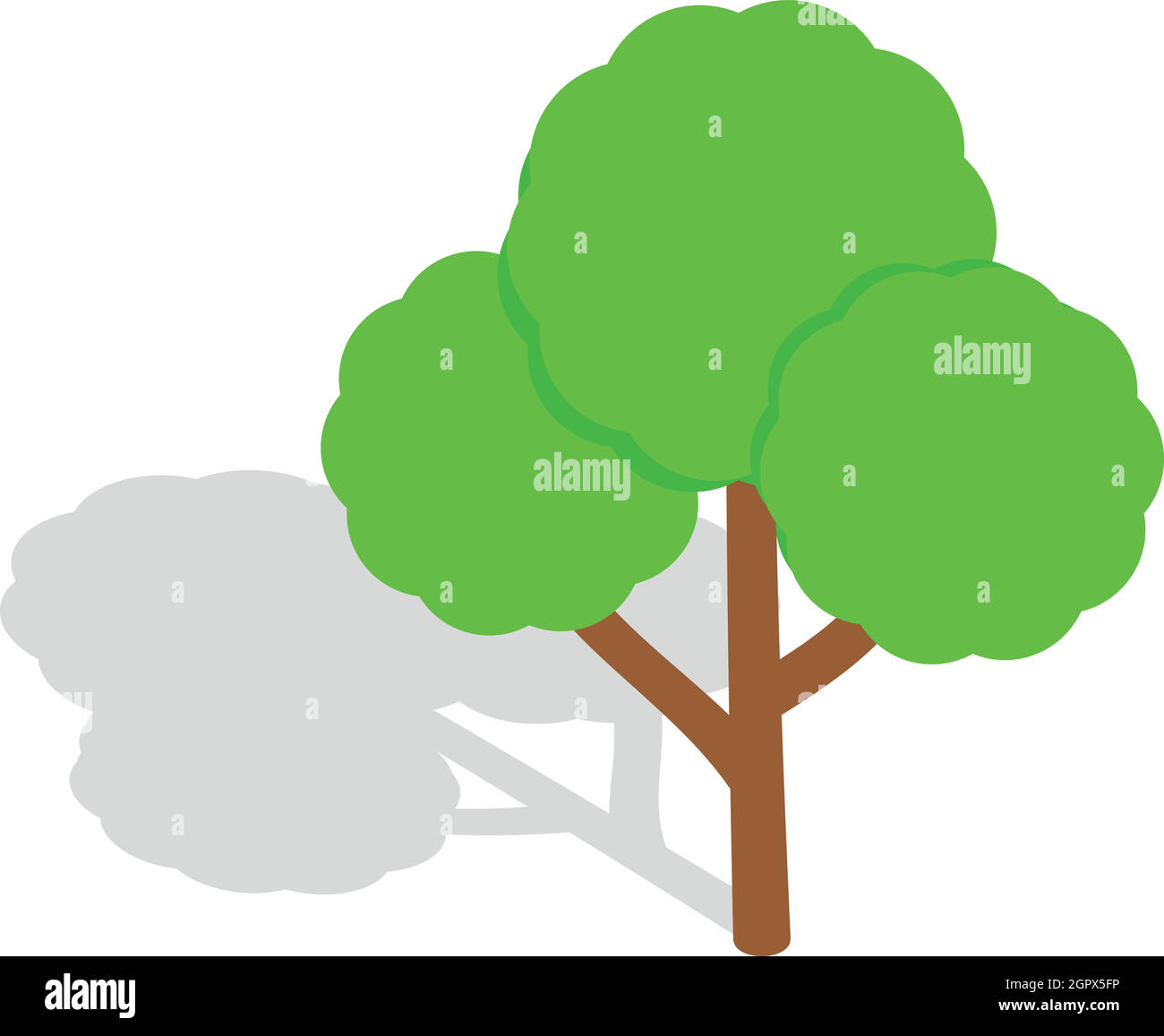 Tree icon, isometric 3d style Stock Vector Image & Art - Alamy