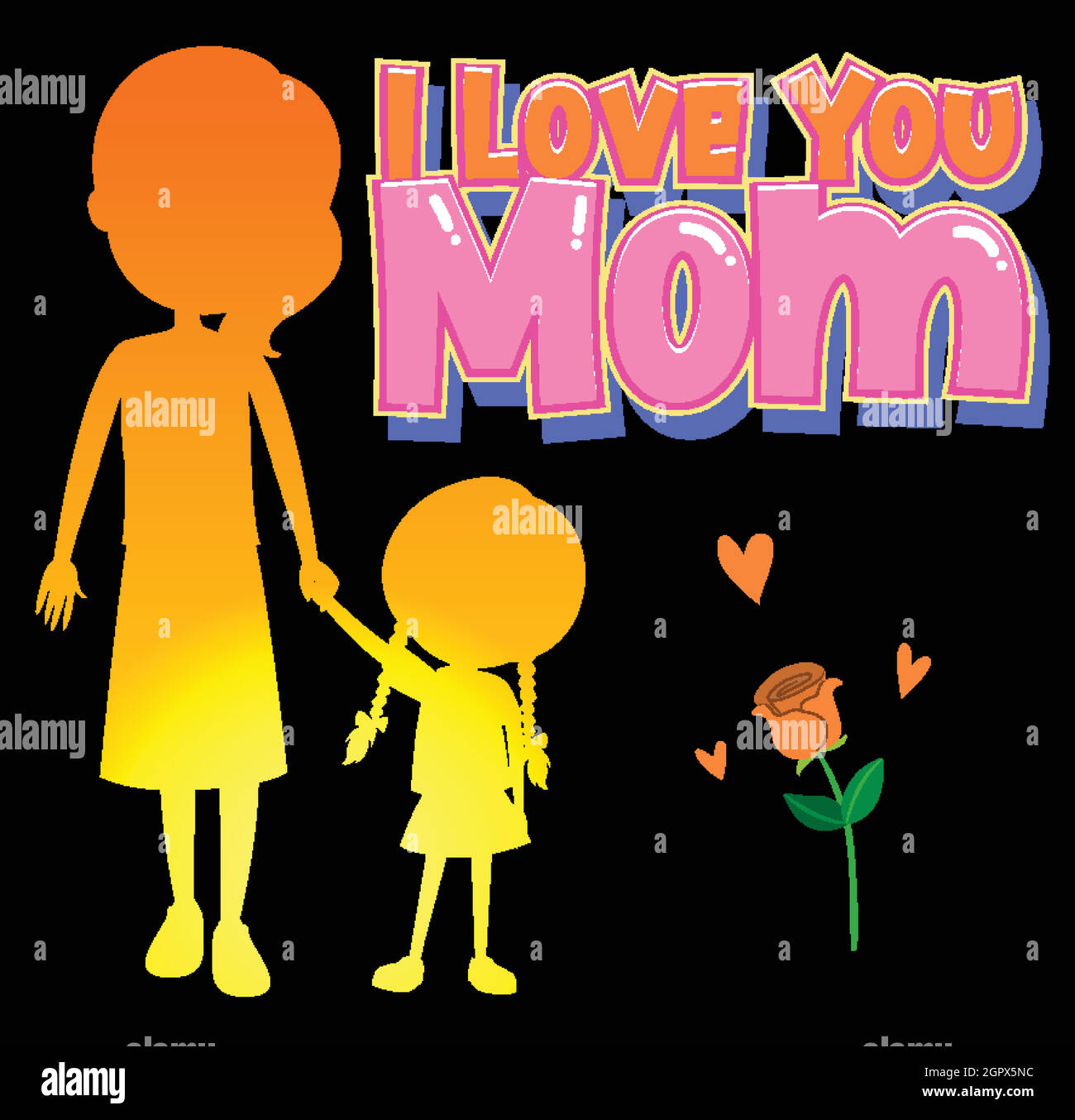 I love you mom hi-res stock photography and images - Alamy