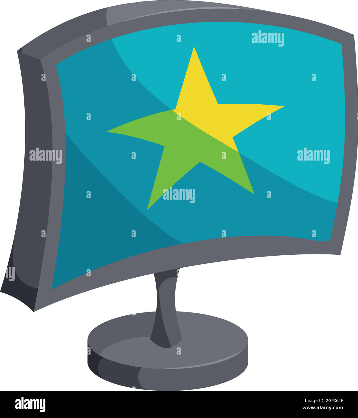 Computer monitor icon, cartoon style Stock Vector Image & Art - Alamy