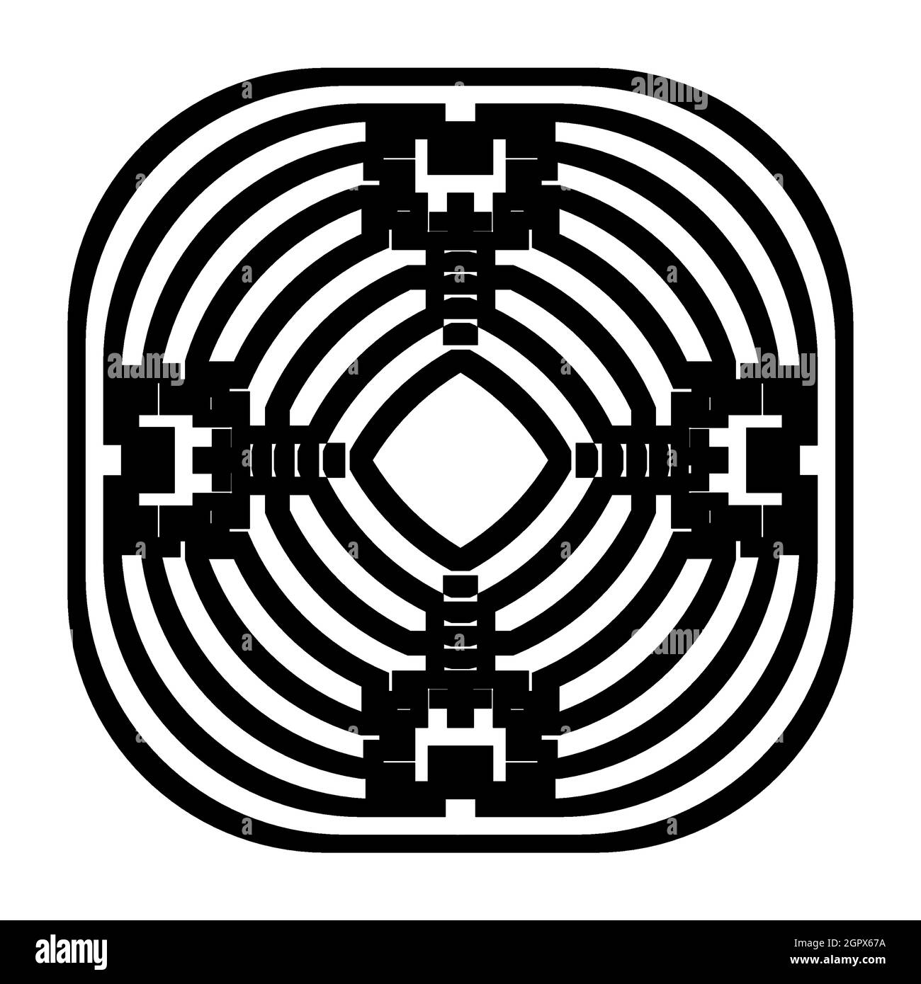 Geometric Element, Pixel Art - Minimalist Abstract Symbol Pattern for ...