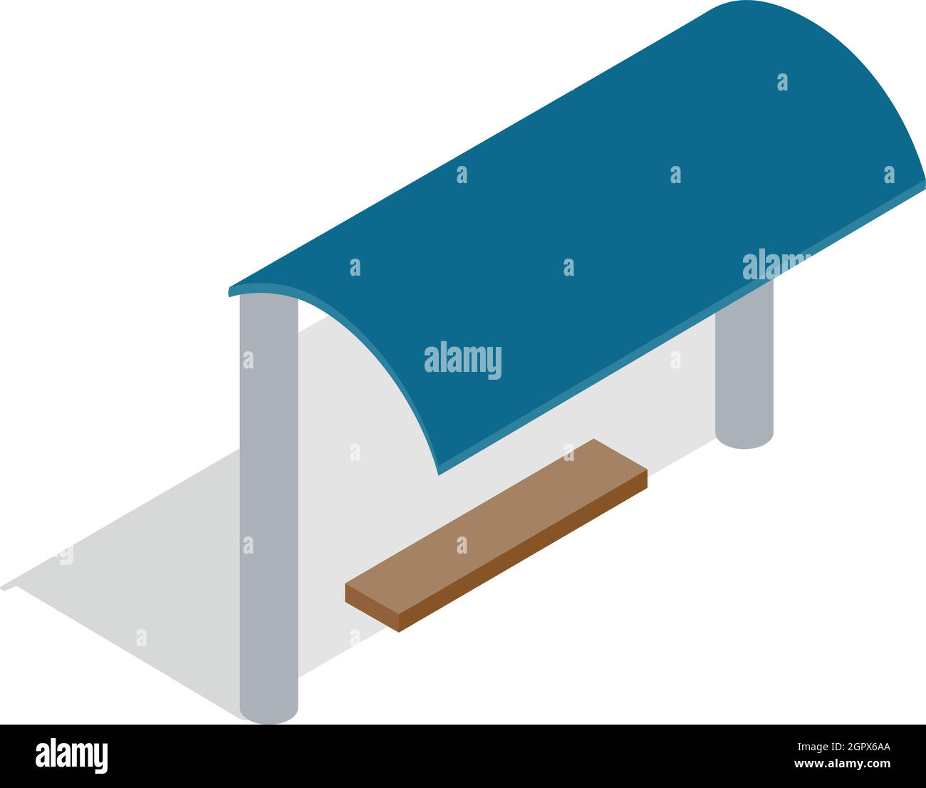 Public transport stop icon, isometric 3d style Stock Vector Image & Art ...