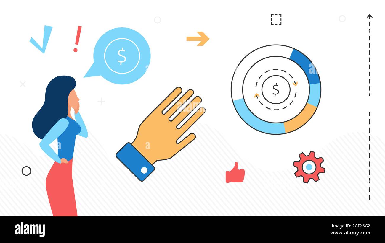 Business success strategy, financial creative plan vector illustration ...