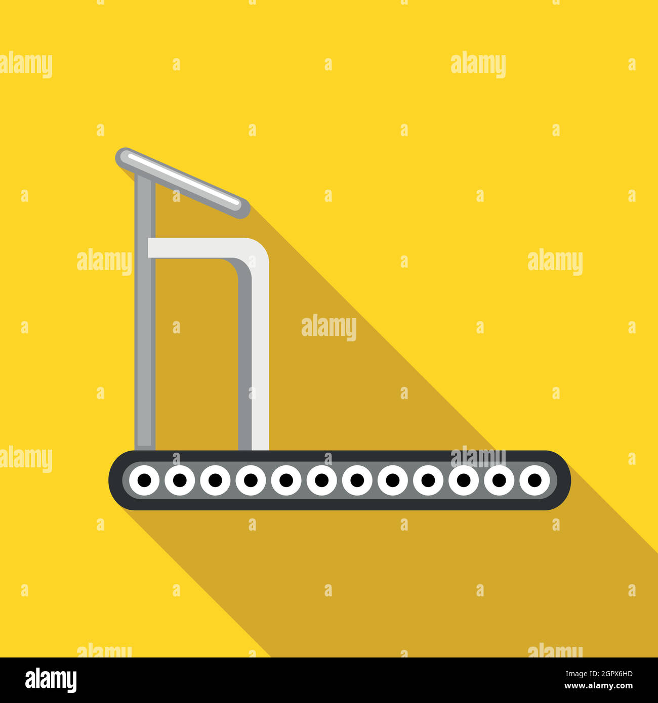 Treadmill icon, flat style Stock Vector Image & Art - Alamy