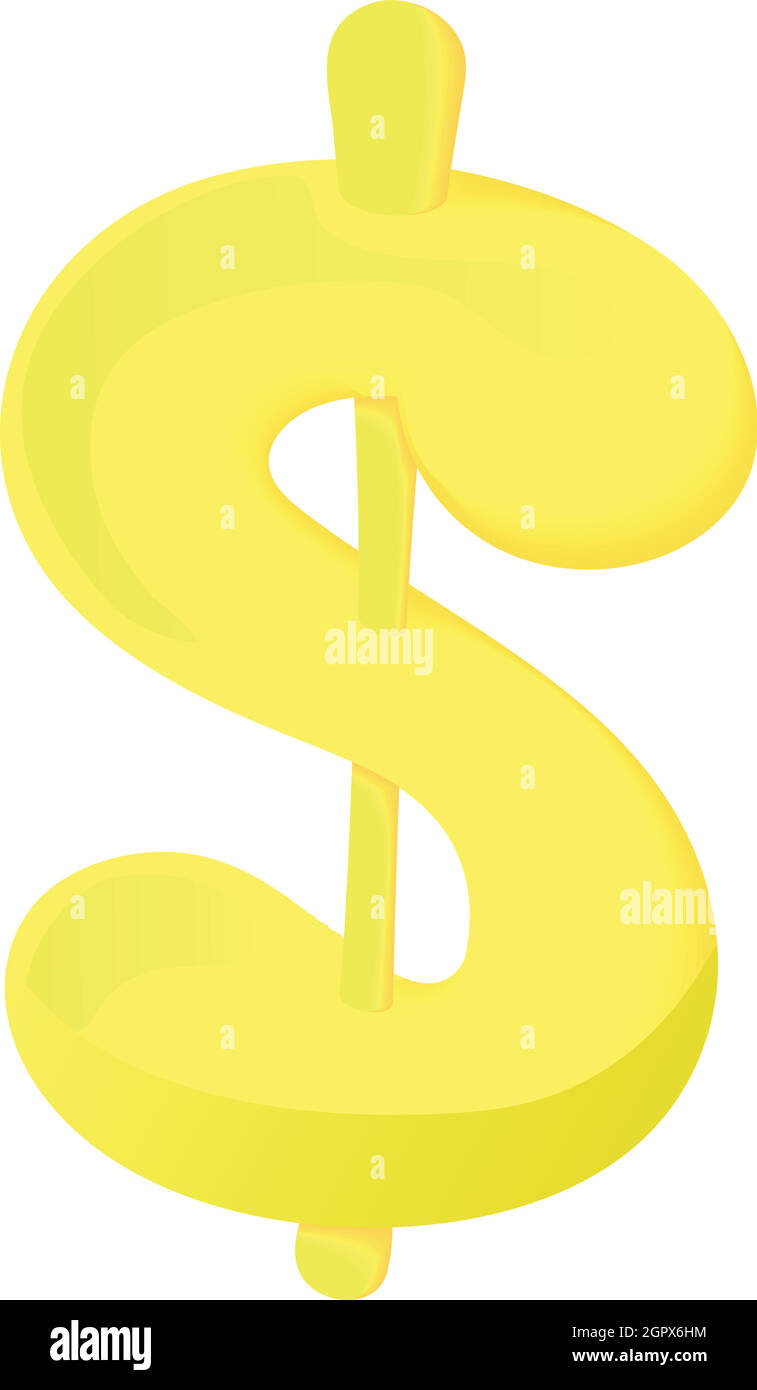 Dollar sign icon, cartoon style Stock Vector Image & Art - Alamy