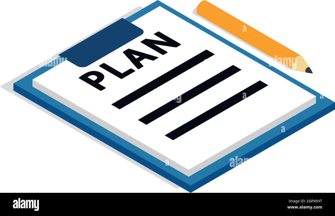 Document plan icon, isometric 3d style Stock Vector Image & Art - Alamy