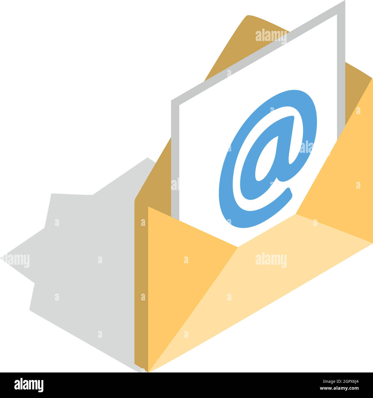 3d open mail icon Stock Vector Images - Alamy