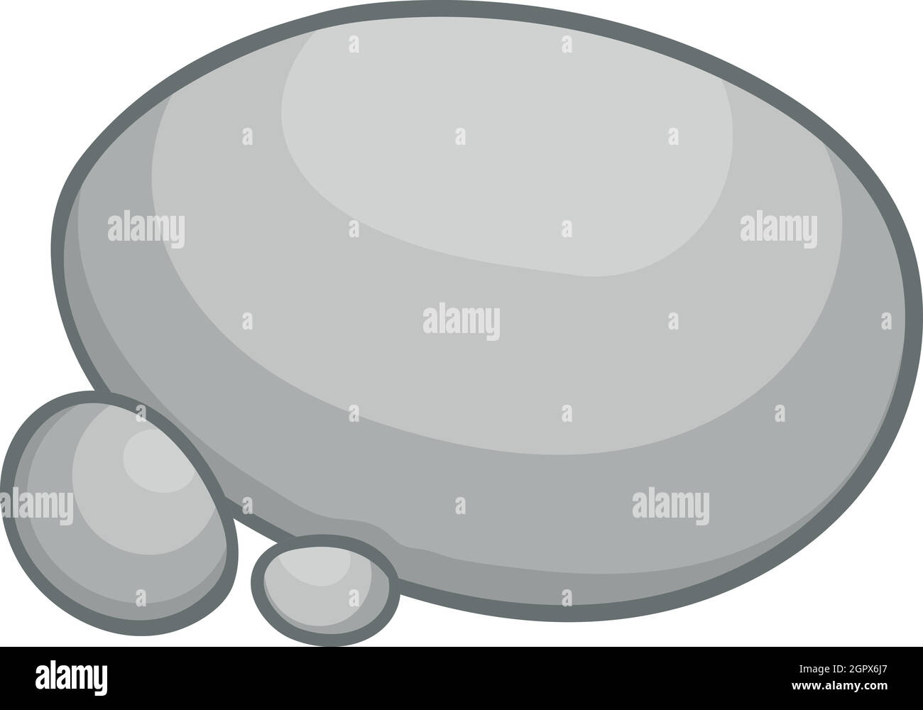 Big round rock Stock Vector Images - Alamy