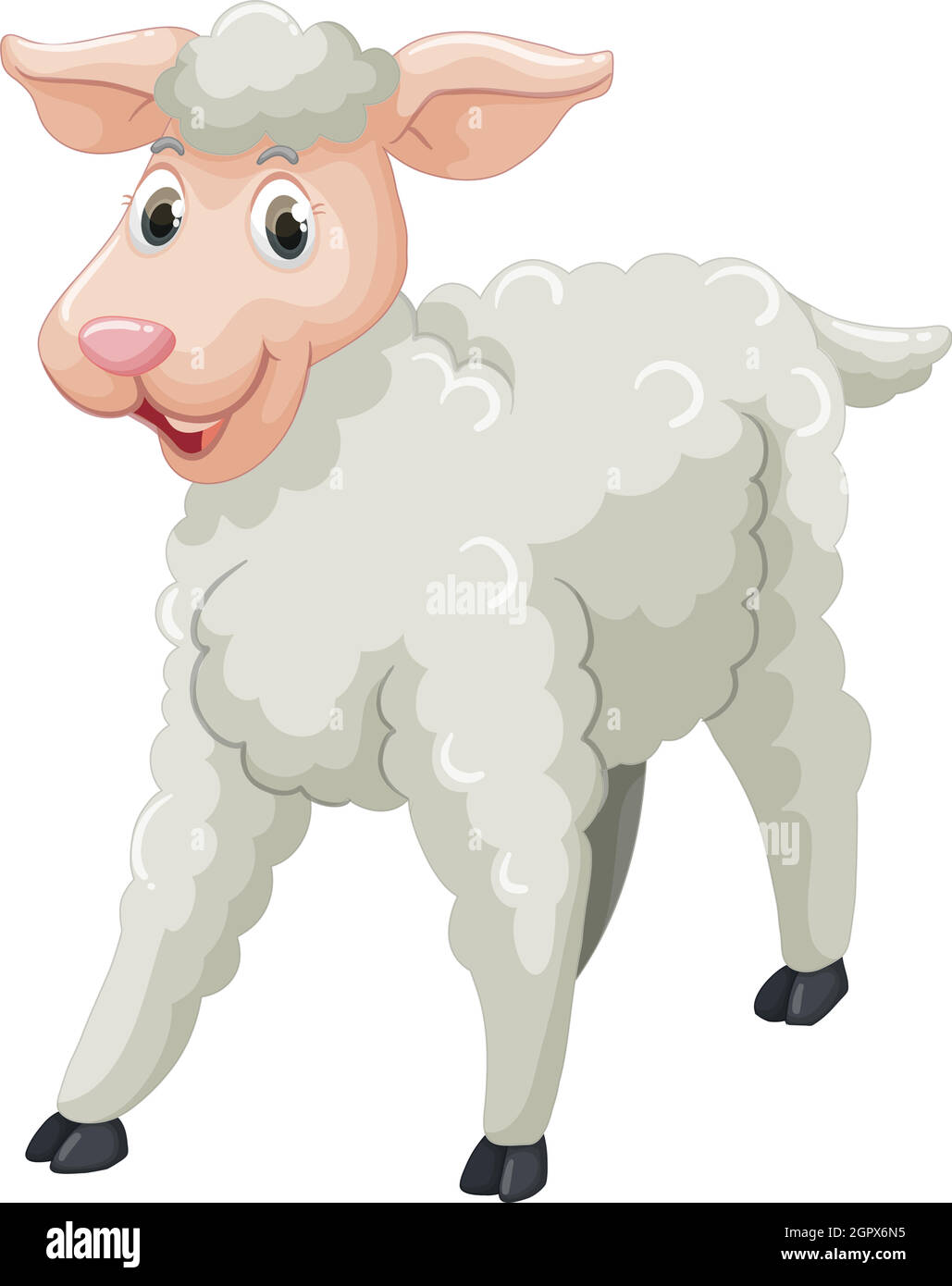 Face sheep Stock Vector Images - Alamy