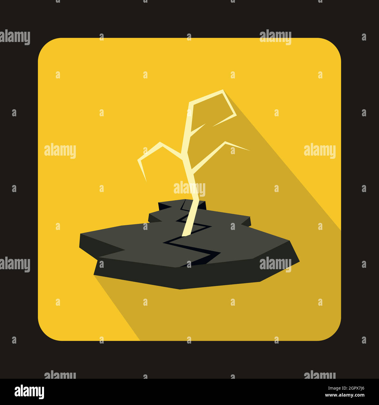 Drought icon in flat style Stock Vector Image & Art - Alamy