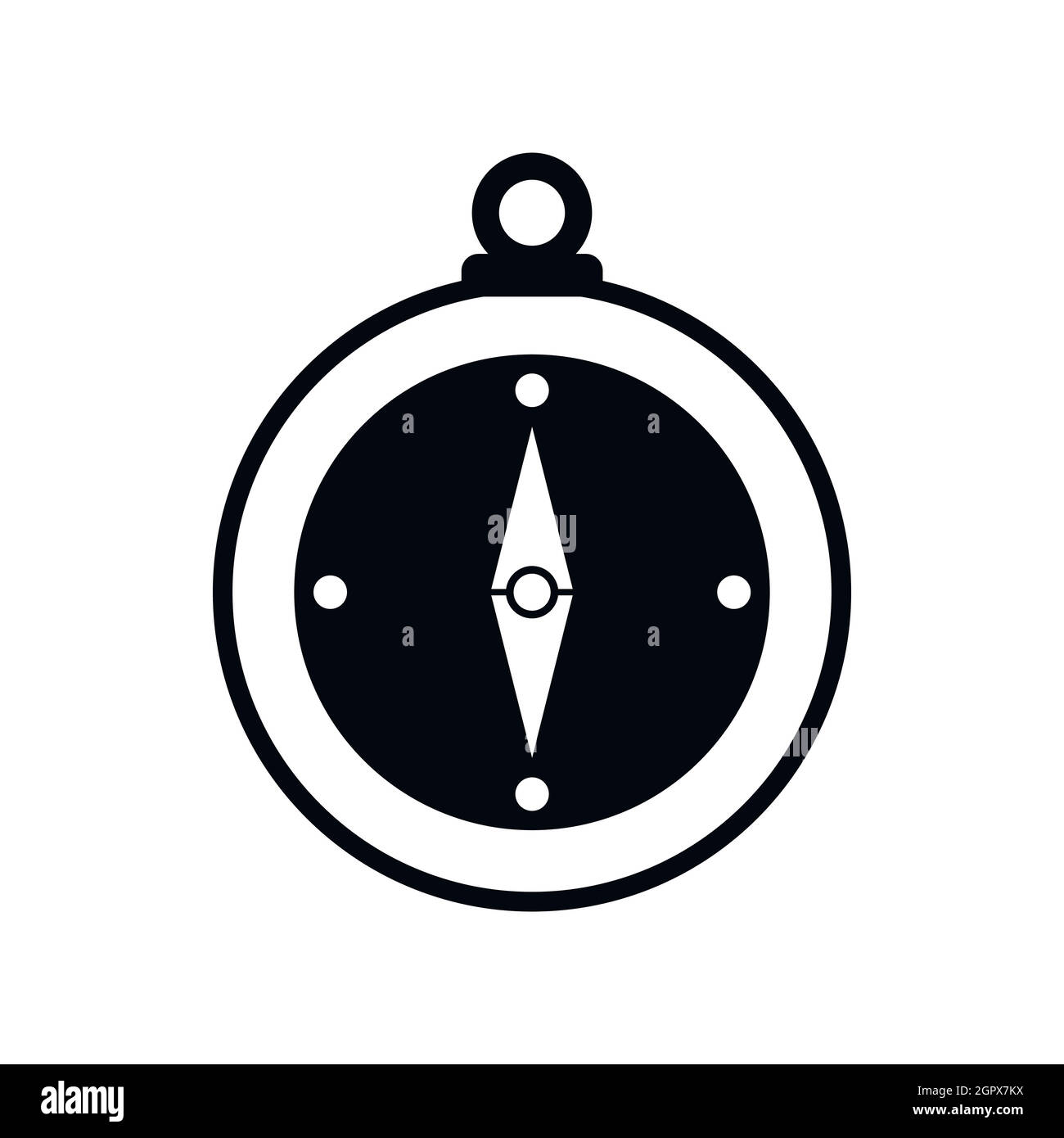 Compass icon, simple style Stock Vector Image & Art - Alamy