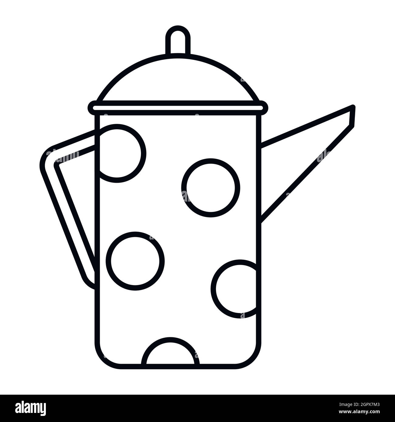 Coffee jug icon outline Stock Vector Images - Alamy