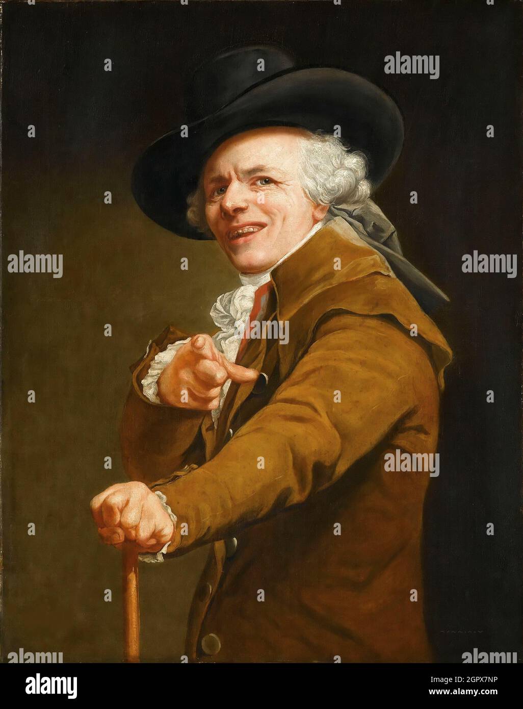 Self-portrait of the artist in the guise of a mocker, c. 1793. Found in ...