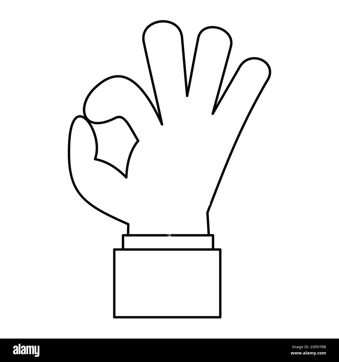 Ok line icon Cut Out Stock Images & Pictures - Alamy