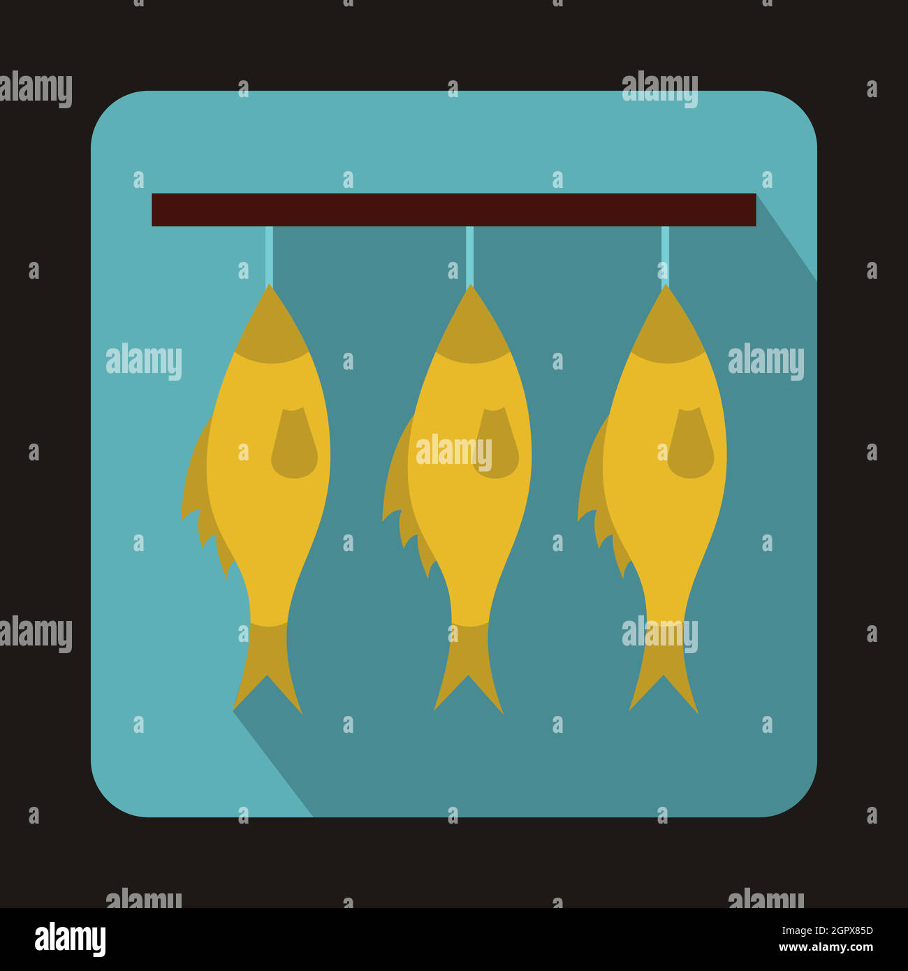 Dried dry fish Stock Vector Images - Alamy