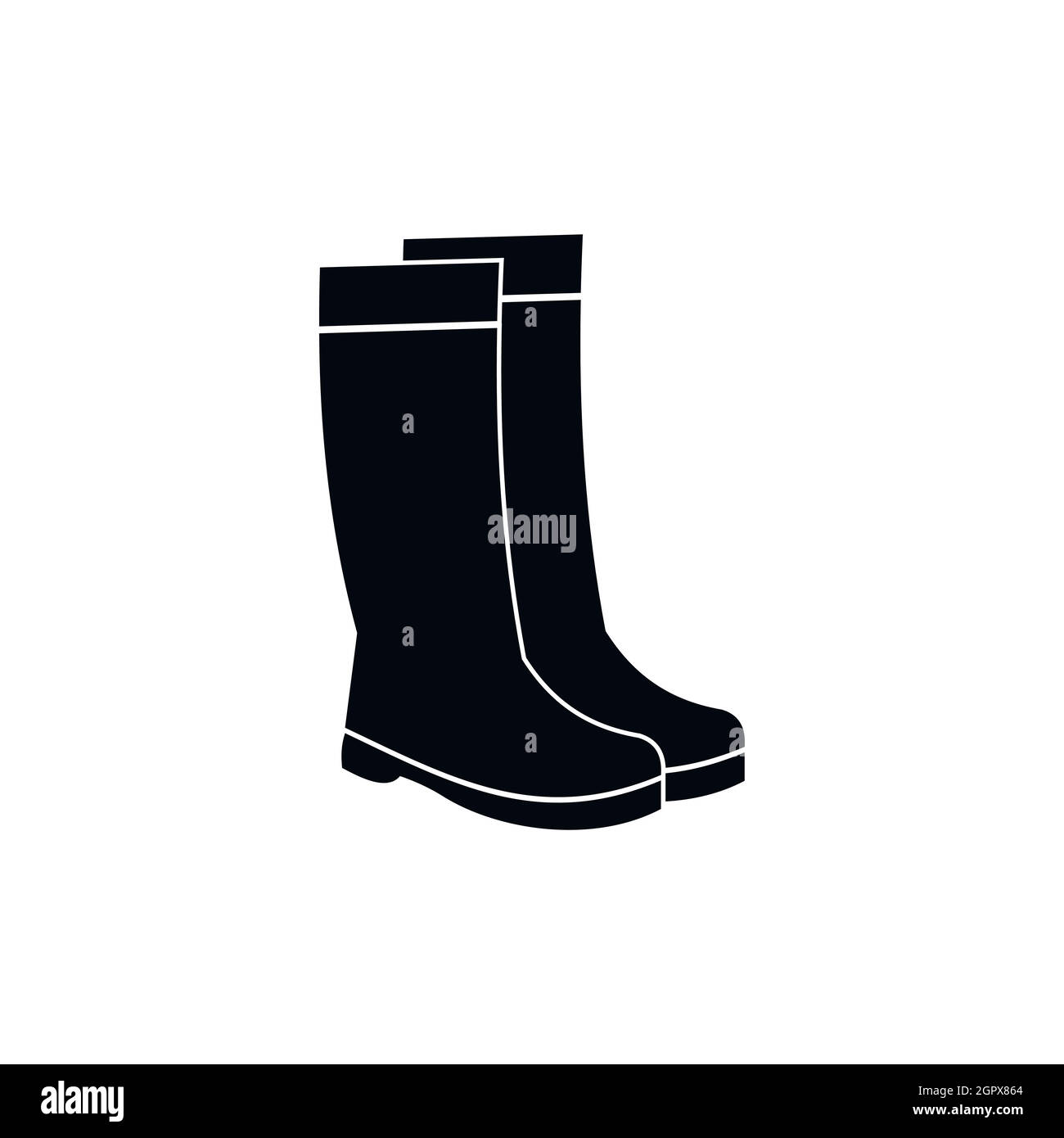 Rubber boots icon, simple style Stock Vector Image & Art - Alamy