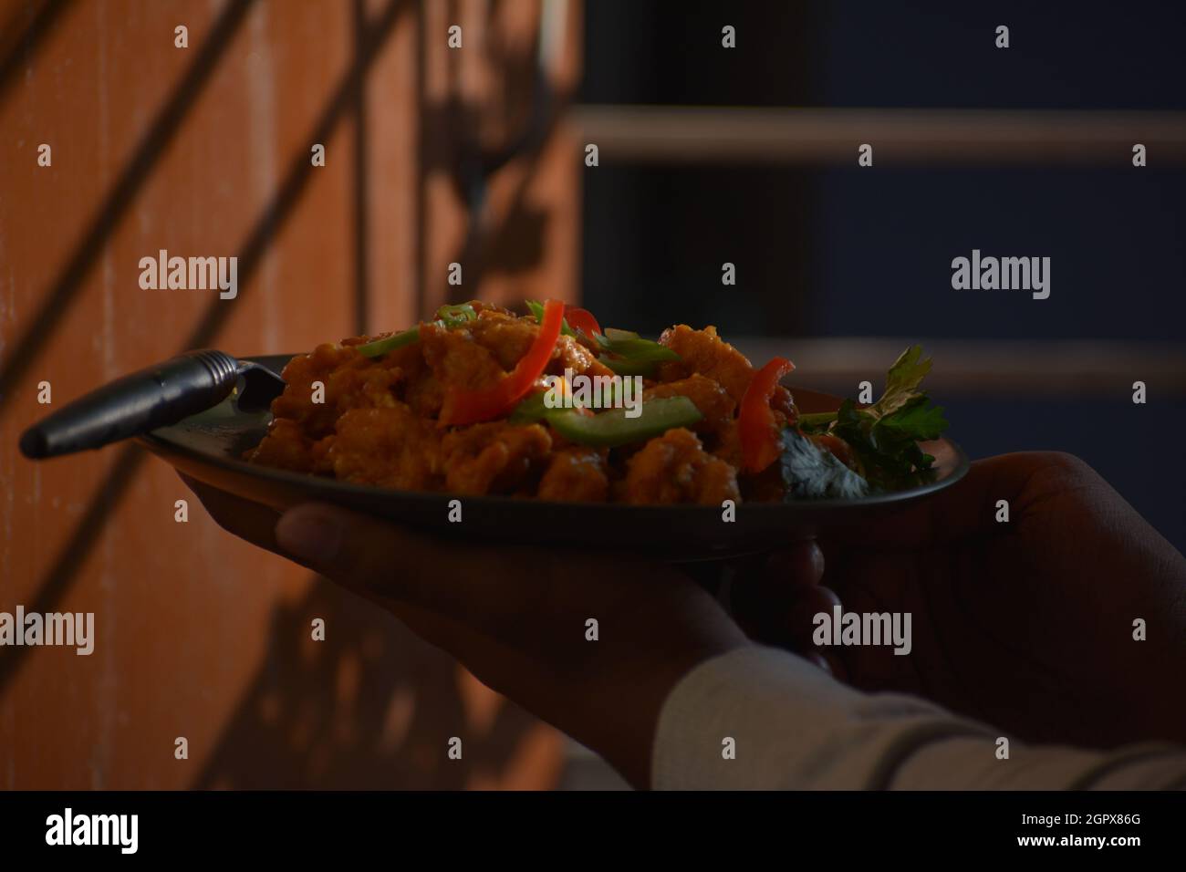 Chicken starters photographs Stock Photo - Alamy