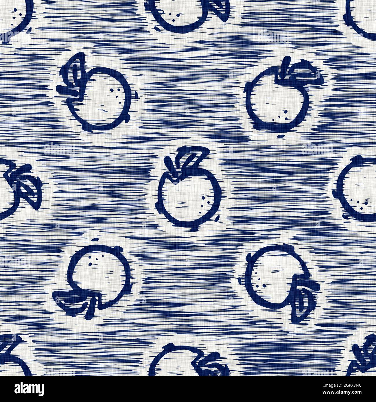 Indigo dyed fabric flower pattern texture. Seamless textile fashion ...