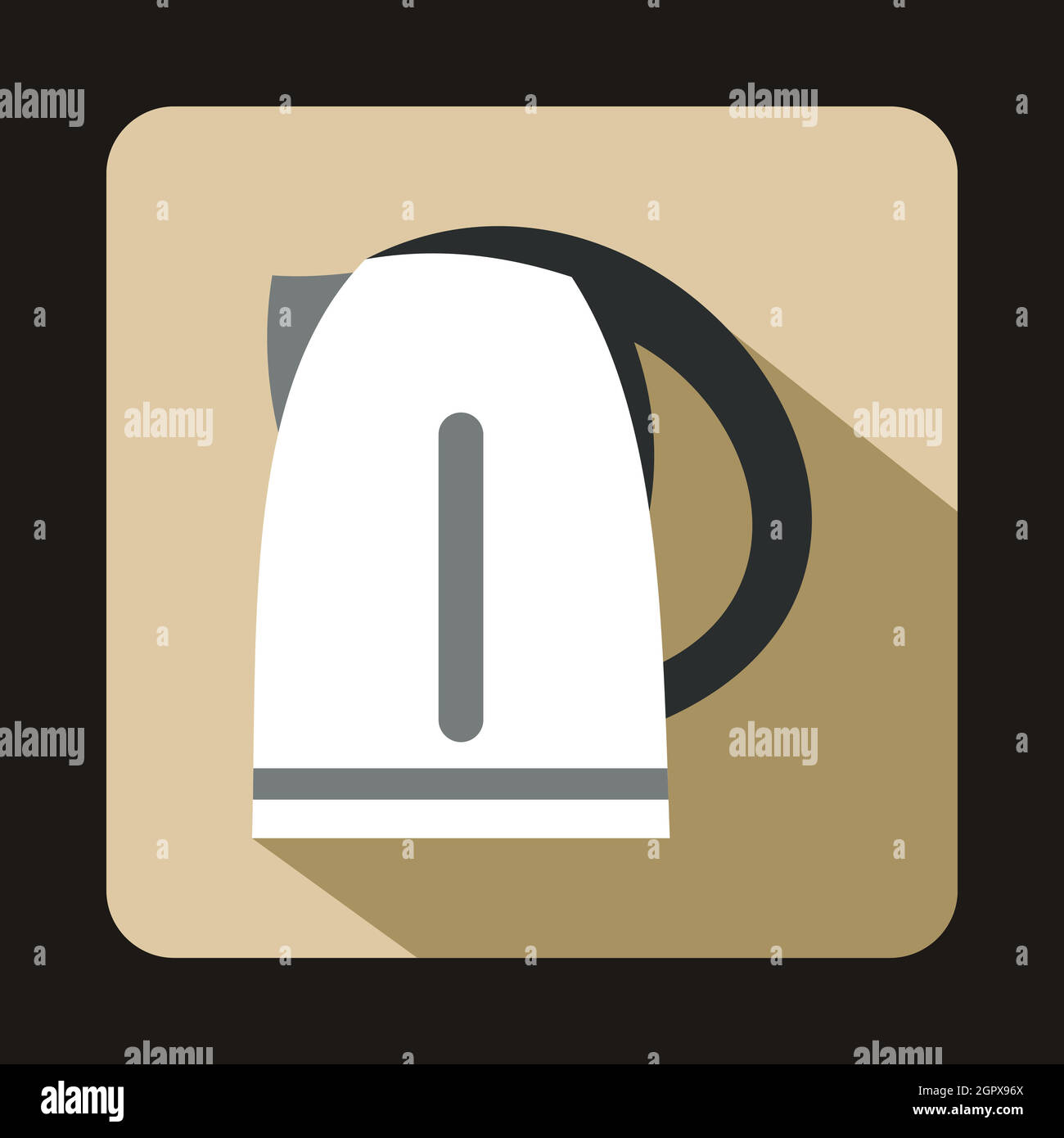 Kitchen in flat Stock Vector Images - Alamy