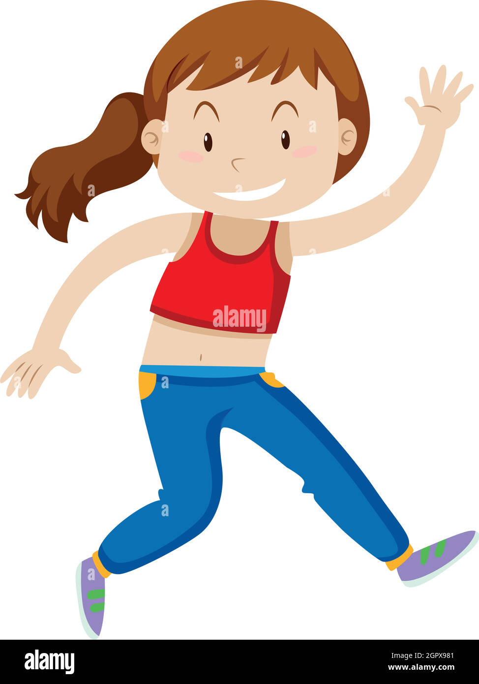 Woman in white blue Stock Vector Images - Alamy