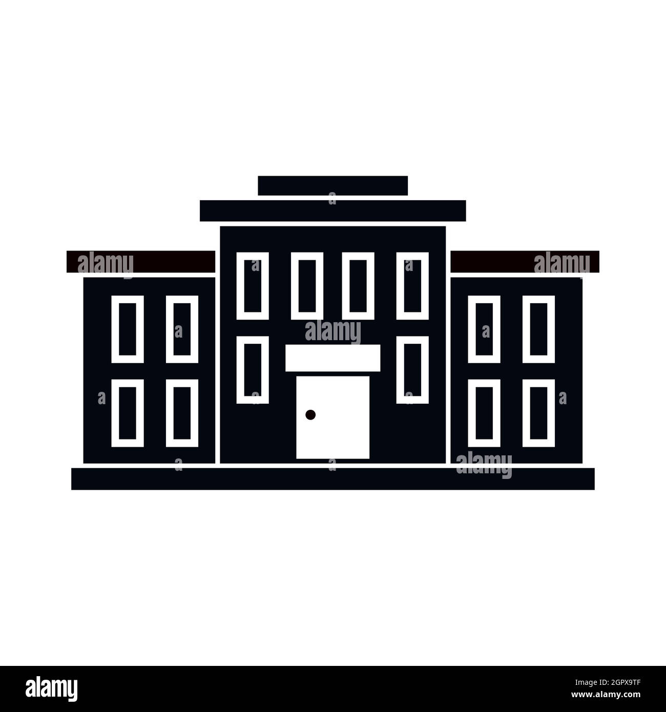 School Building Icon Simple Style Stock Vector Image And Art Alamy