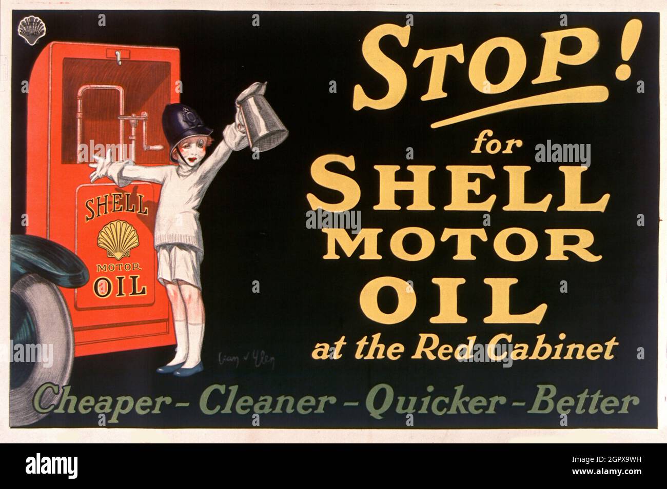 Shell poster oils hi-res stock photography and images - Alamy