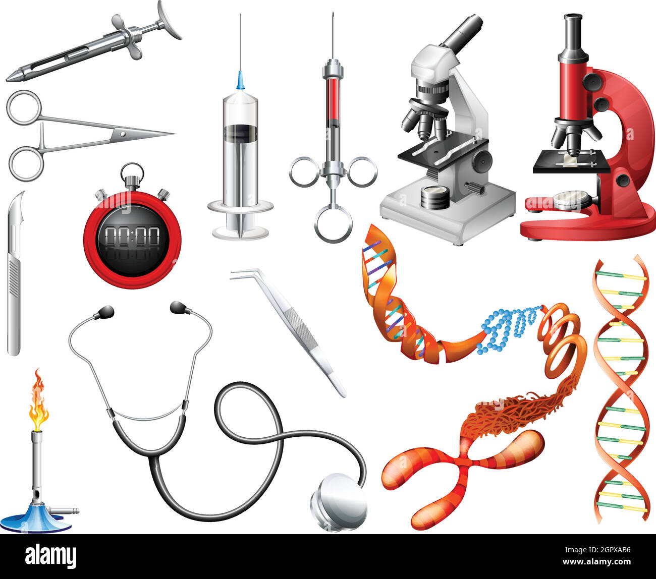 Set of laboratory tools and equipments Stock Vector Image & Art - Alamy