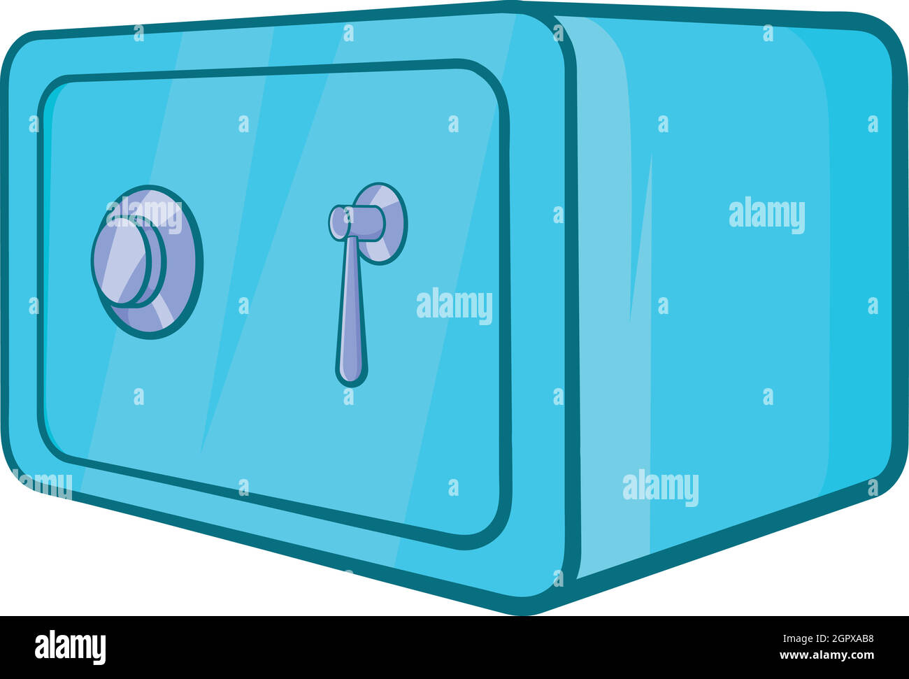 Safe icon in cartoon style Stock Vector Image & Art - Alamy