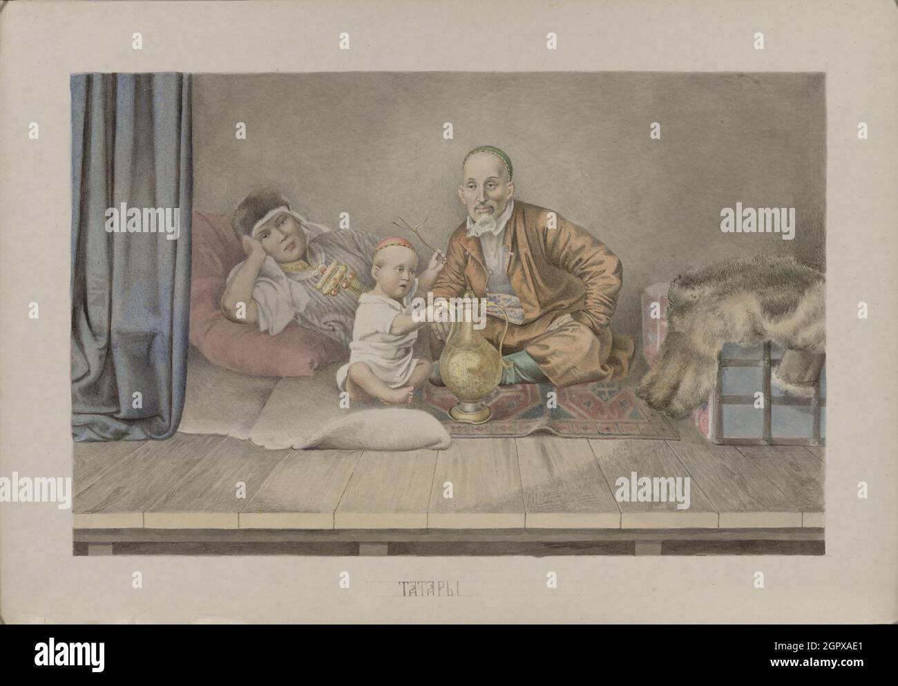 Tatars, 1862. Found in the Collection of the Russian State Library ...