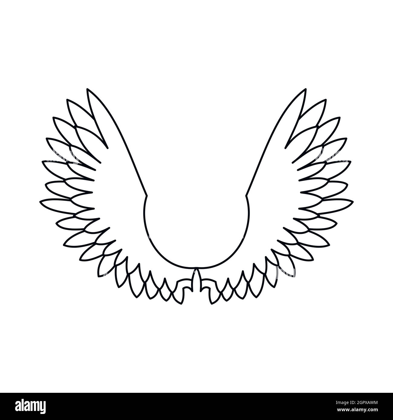 Wing line Stock Vector Images - Alamy