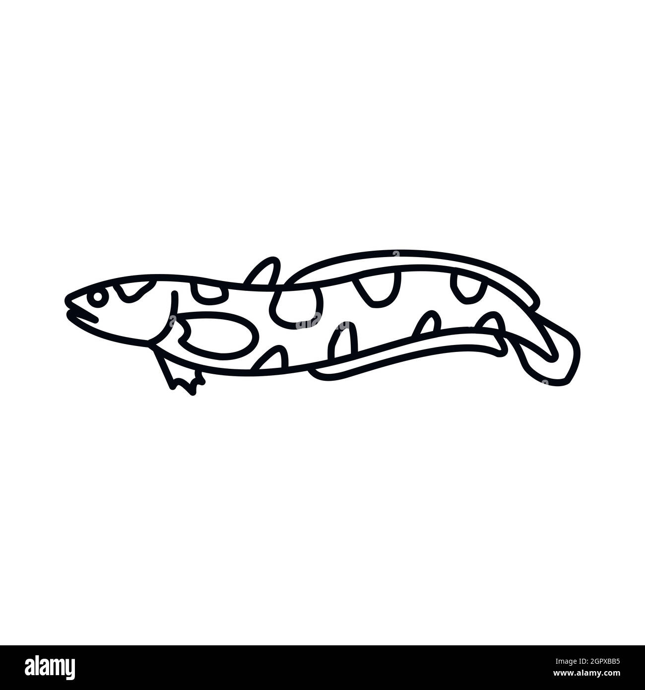 Fish food outline vector hi-res stock photography and images - Alamy