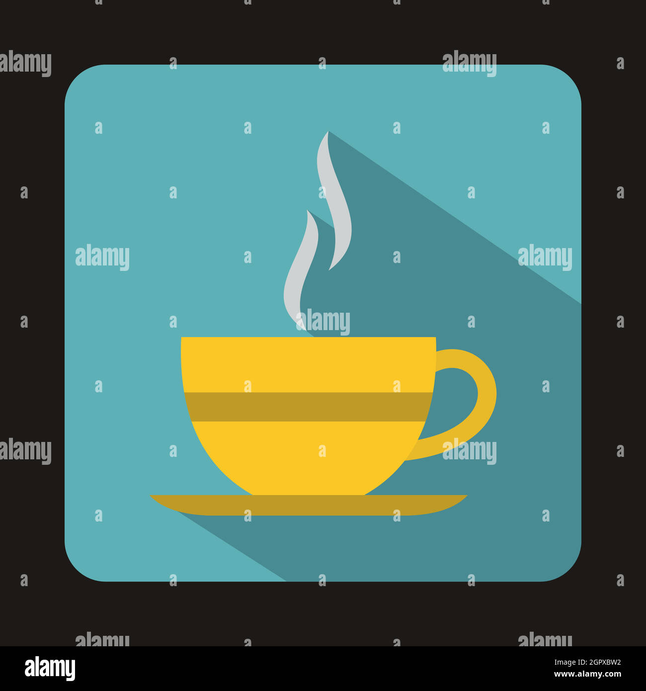 Coffee drink latte in Stock Vector Images - Alamy