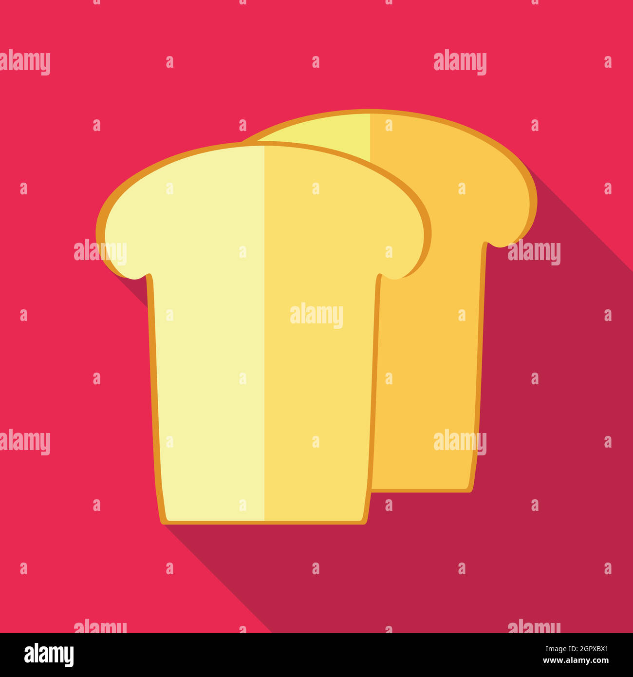 White bread loaf symbol icon Stock Vector Images - Alamy