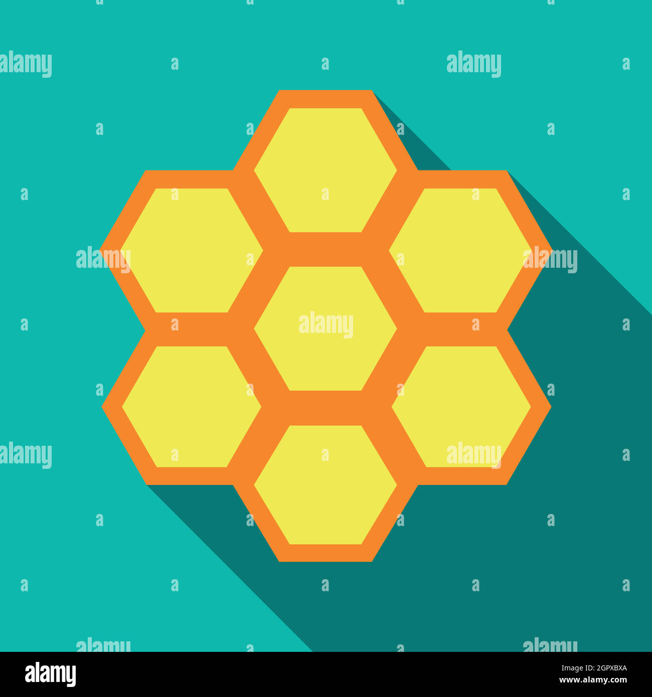 Bee icon in flat Stock Vector Images - Alamy