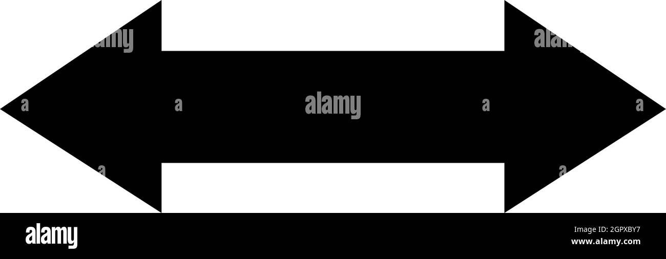 Double arrow symbol Black and White Stock Photos & Images - Alamy