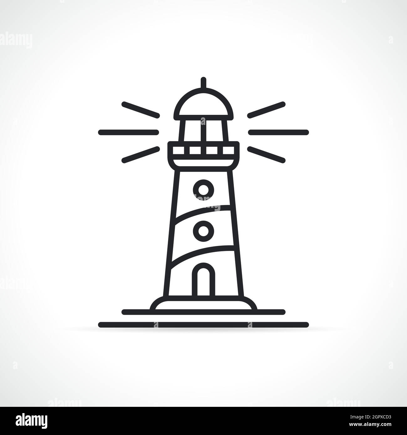 lighthouse line icon vector symbol Stock Vector Image & Art - Alamy