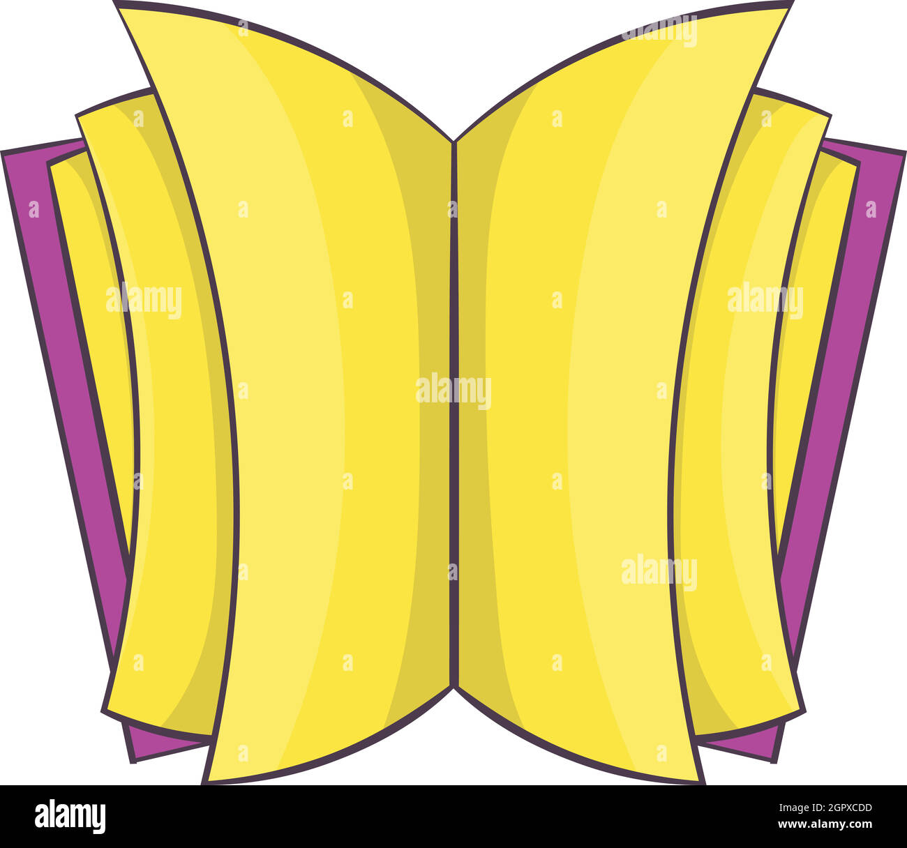 Open thick book icon, cartoon style Stock Vector Image & Art - Alamy