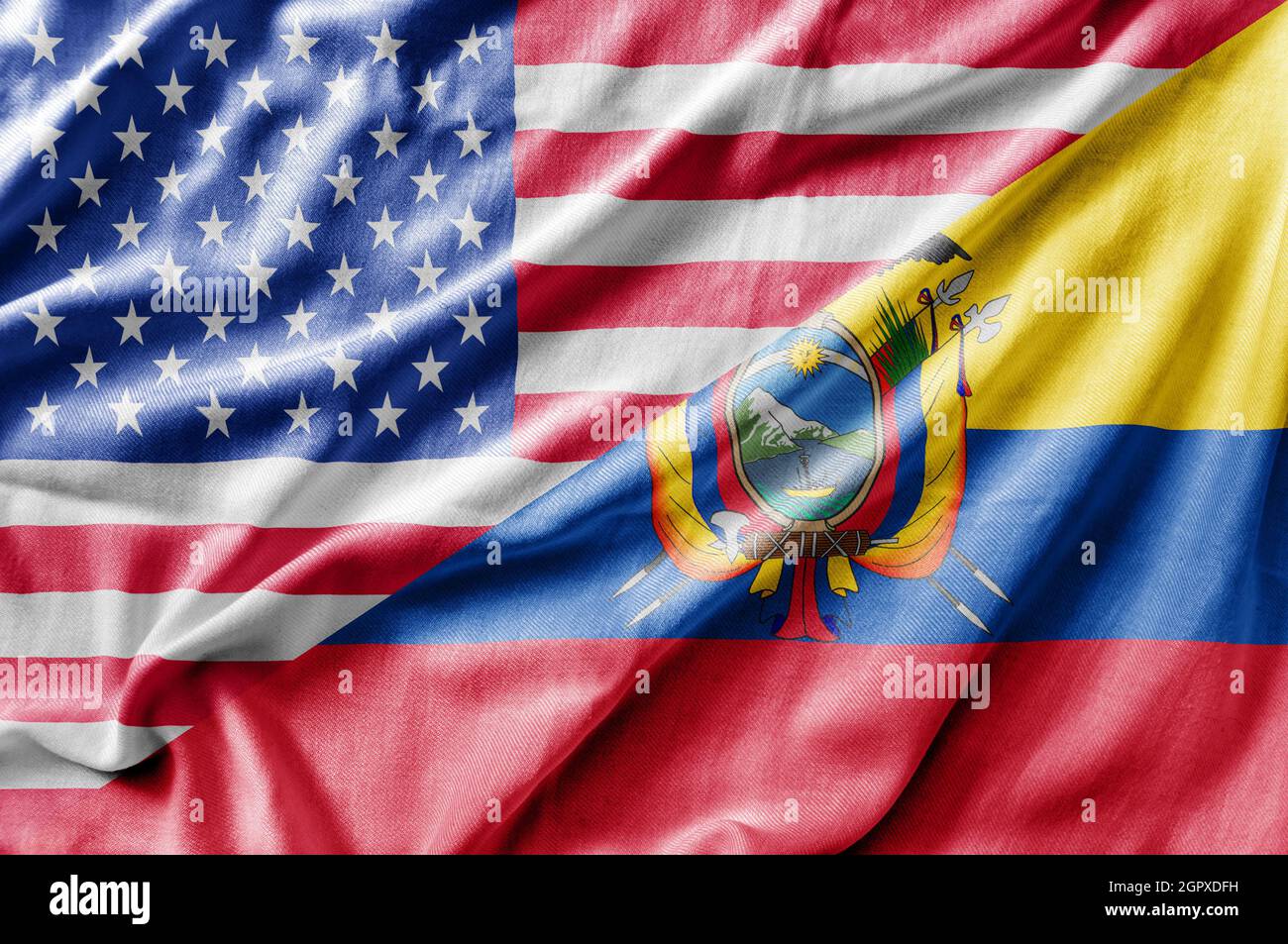 Ecuador usa flag hi-res stock photography and images - Alamy