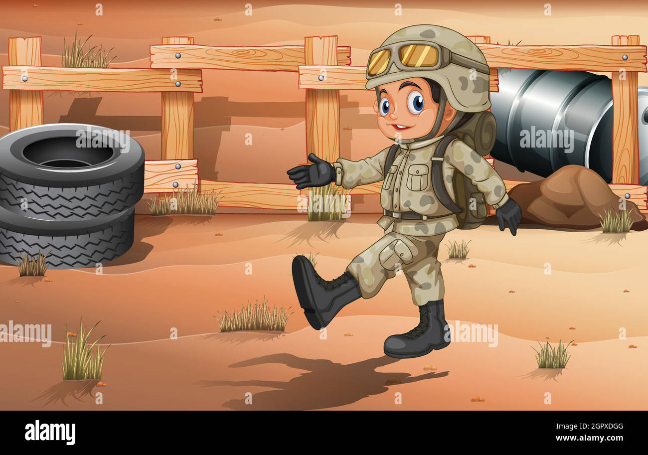Marching soldier clipart Stock Vector Images - Alamy