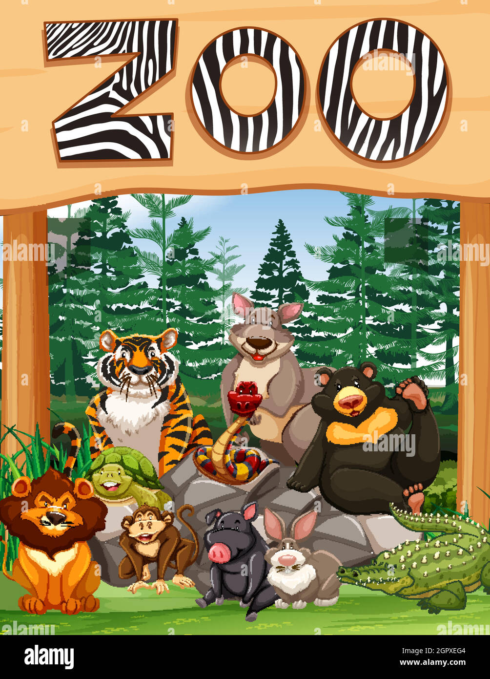 Entrance with animals hi-res stock photography and images - Alamy