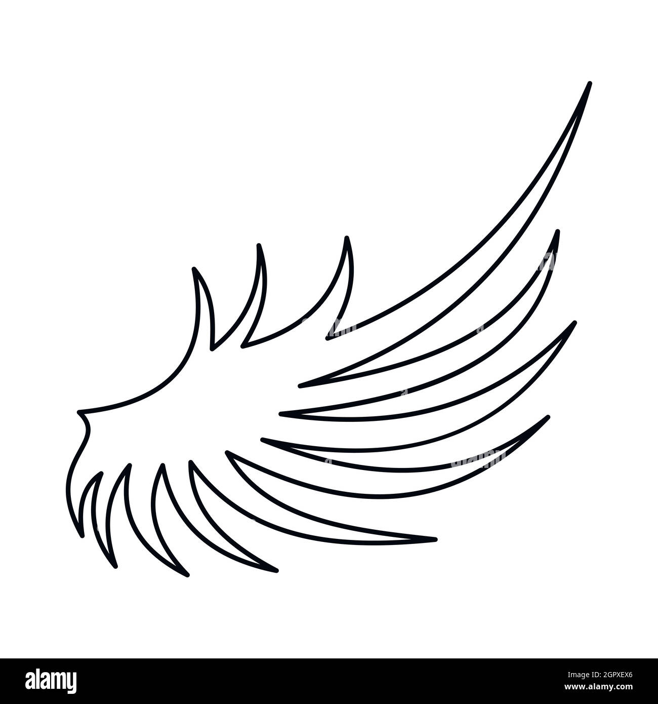 Wing line Stock Vector Images - Alamy