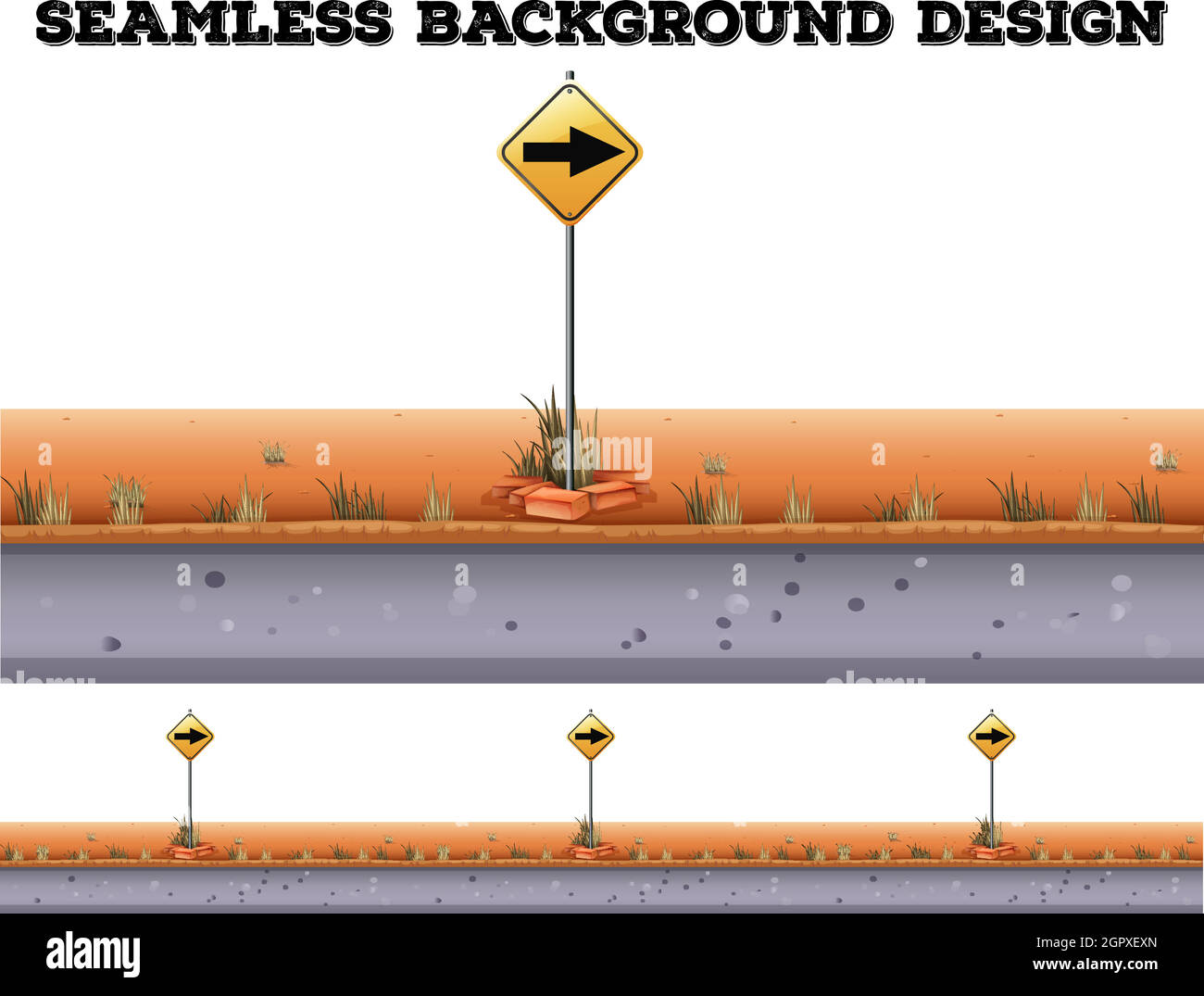 Seamless background with traffic sign Stock Vector Image & Art - Alamy