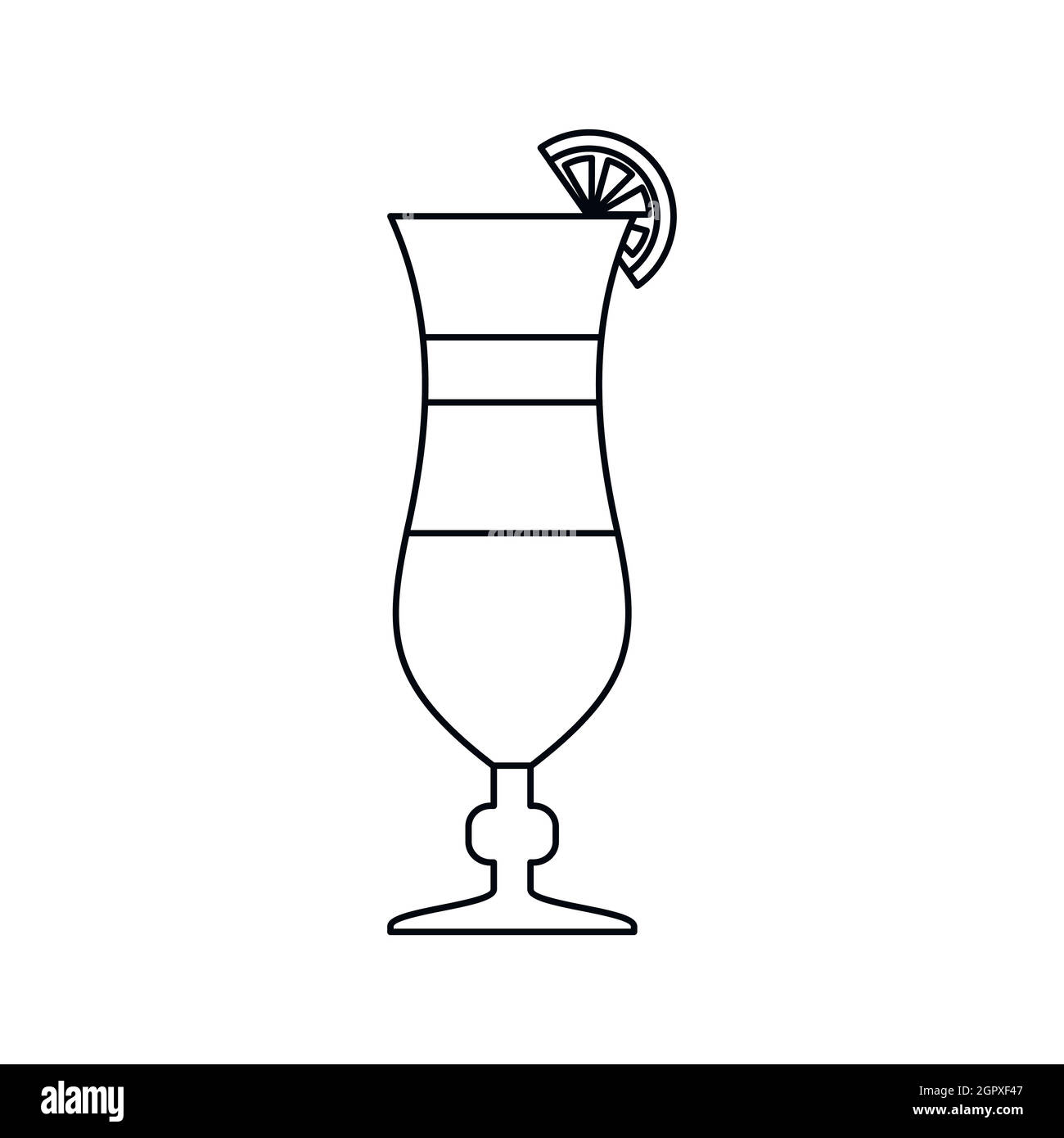 Cocktail icon, outline style Stock Vector Image & Art - Alamy