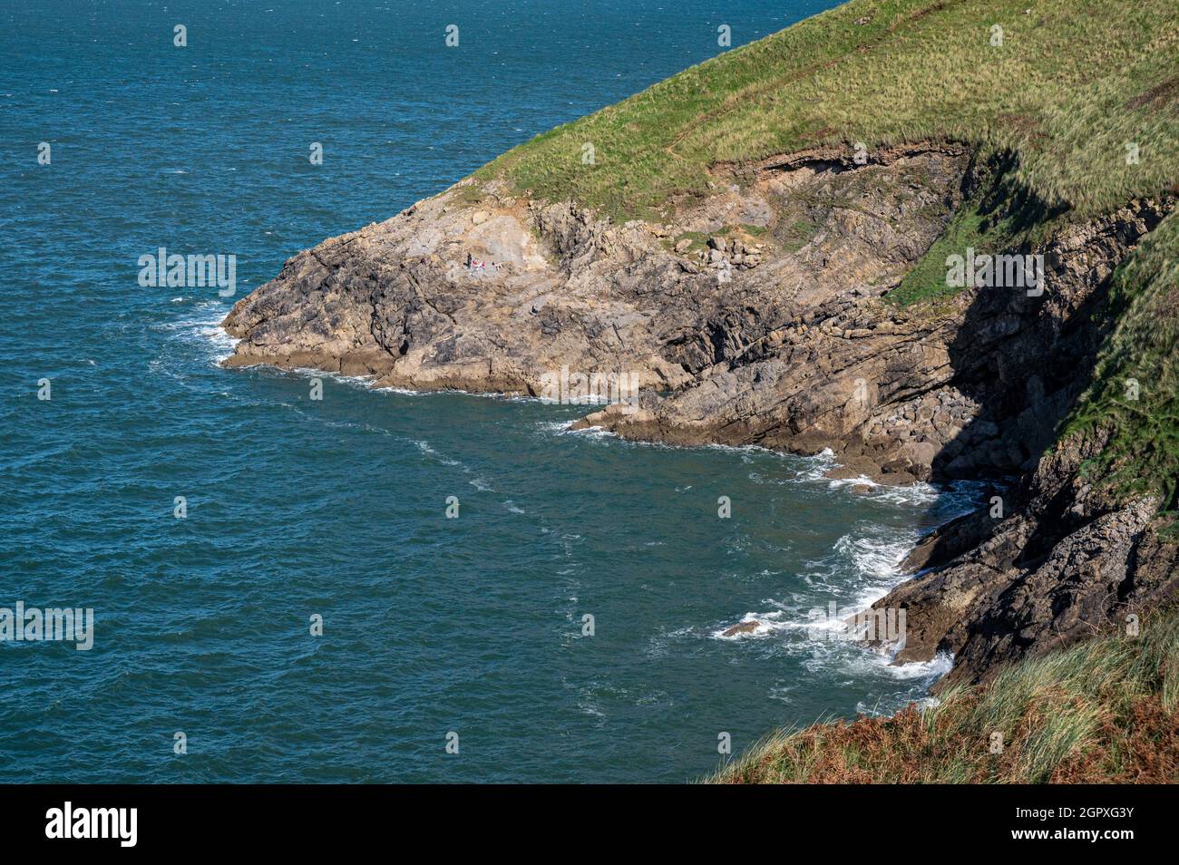 Blue pool bay gower peninsula hi-res stock photography and images - Alamy