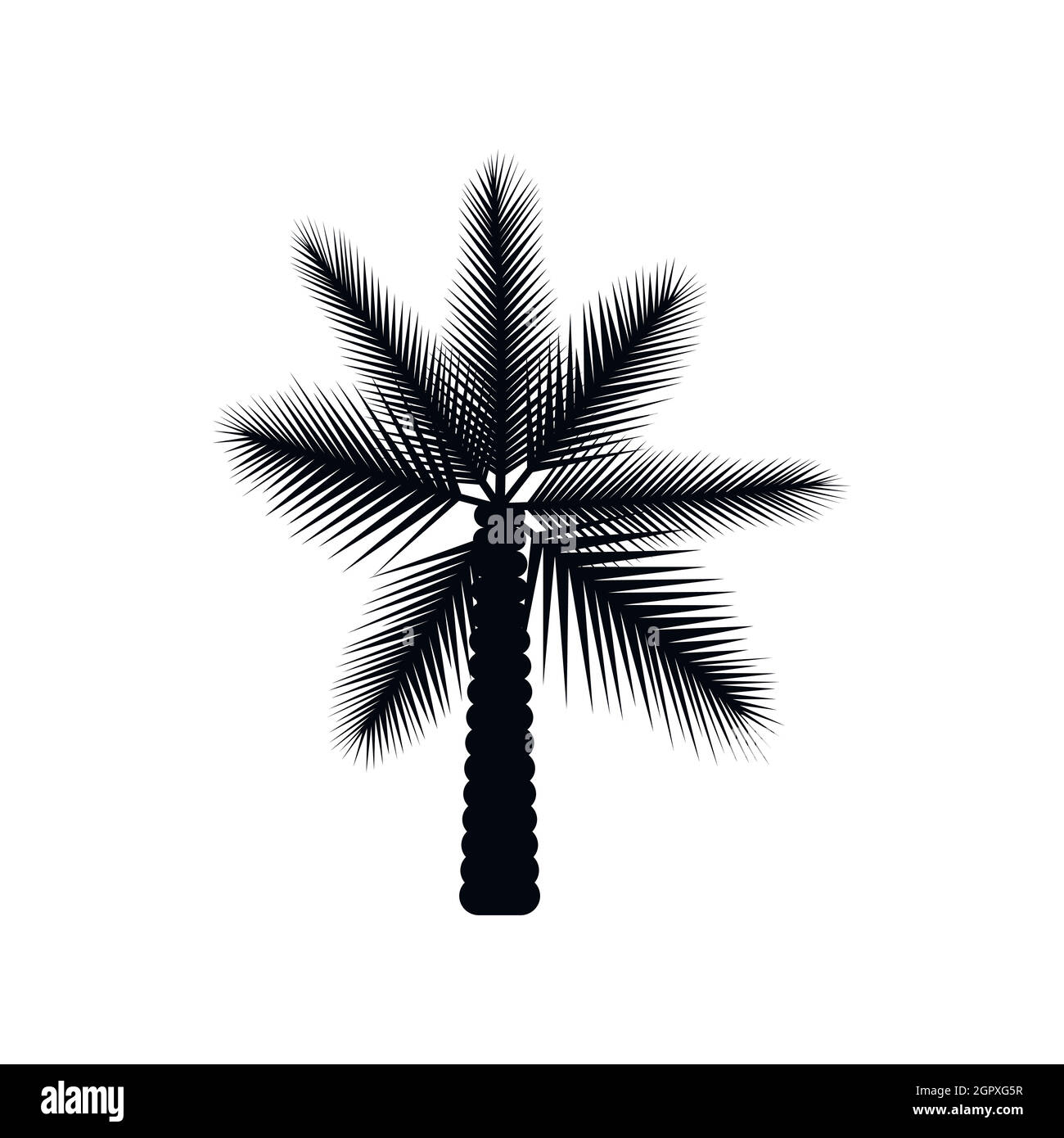 Simple style palm tree Cut Out Stock Images & Pictures - Alamy