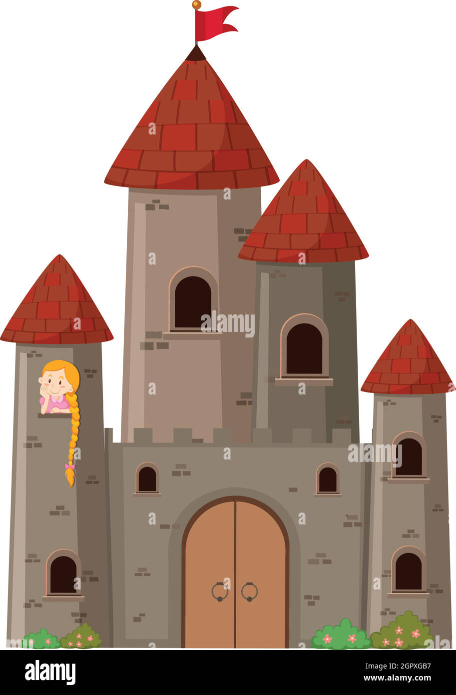 Drawing of princess Cut Out Stock Images & Pictures - Alamy