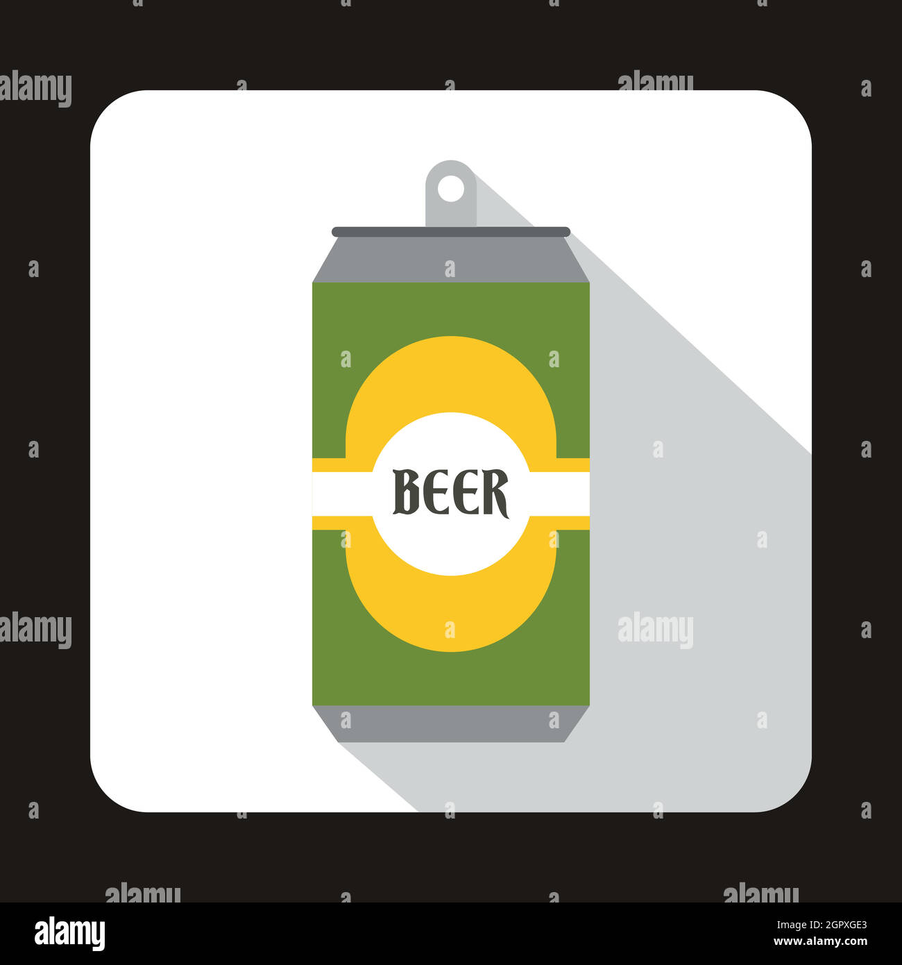 Green container can Stock Vector Images - Alamy