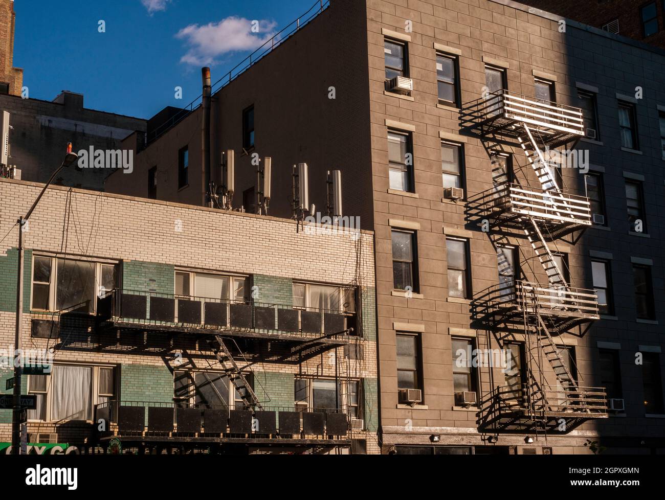 Apartment buildings in the Chelsea neighborhood of New York on Sunday ...