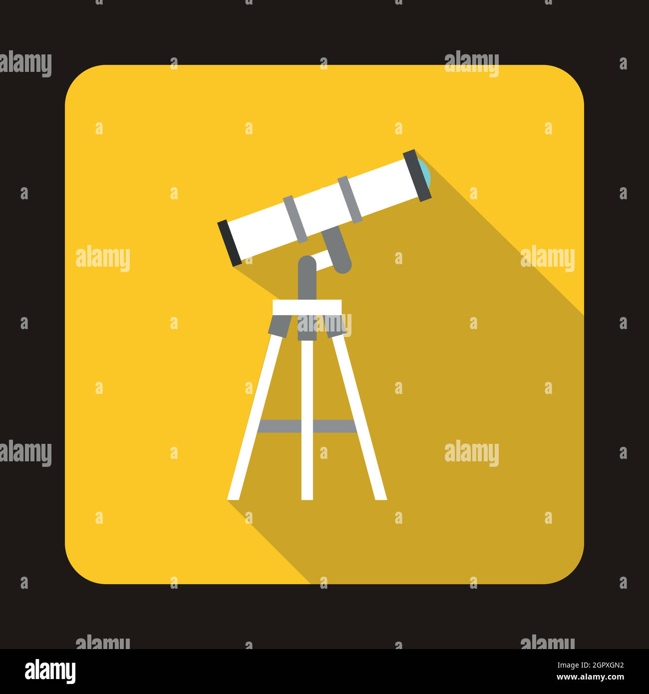 Telescope icon in flat style Stock Vector Image & Art - Alamy