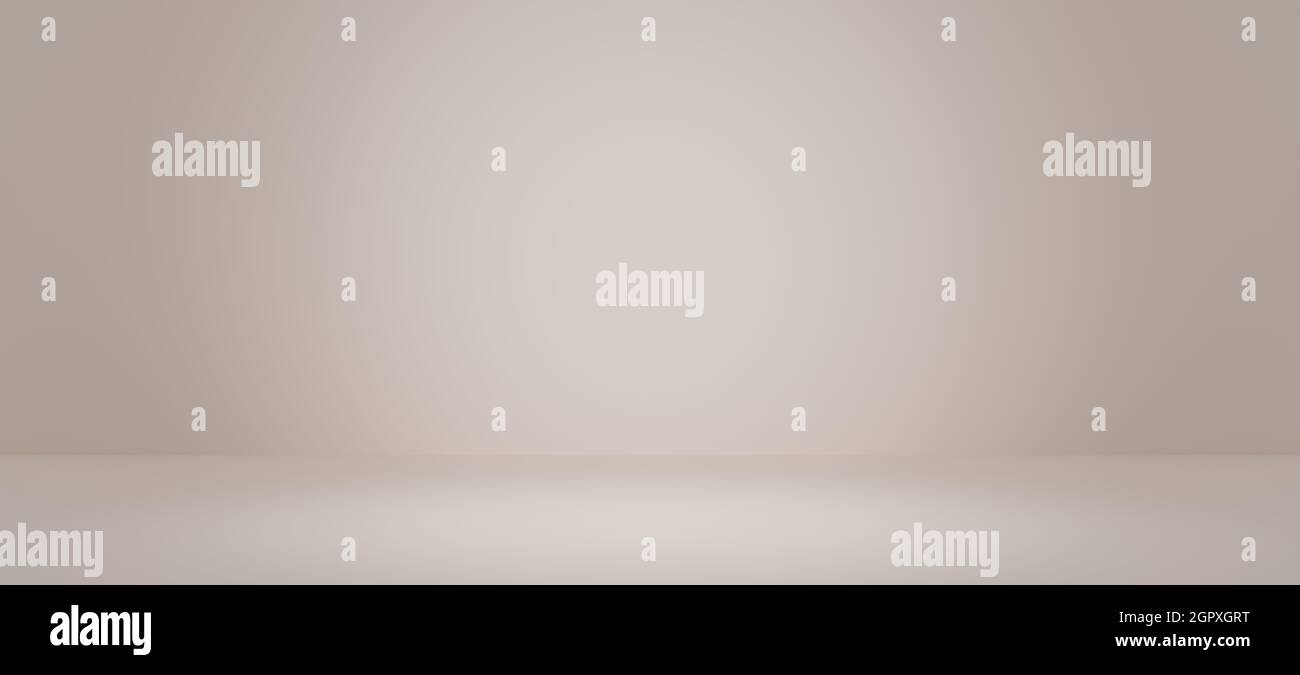 Abstract pastel light yellow color and redial gradient background with ...